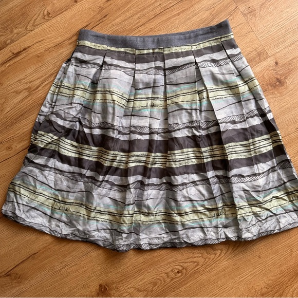 Hype | Skirts | Nwt Hype 0 Silk Multi Color Aline Pleated Skirt | Poshmark